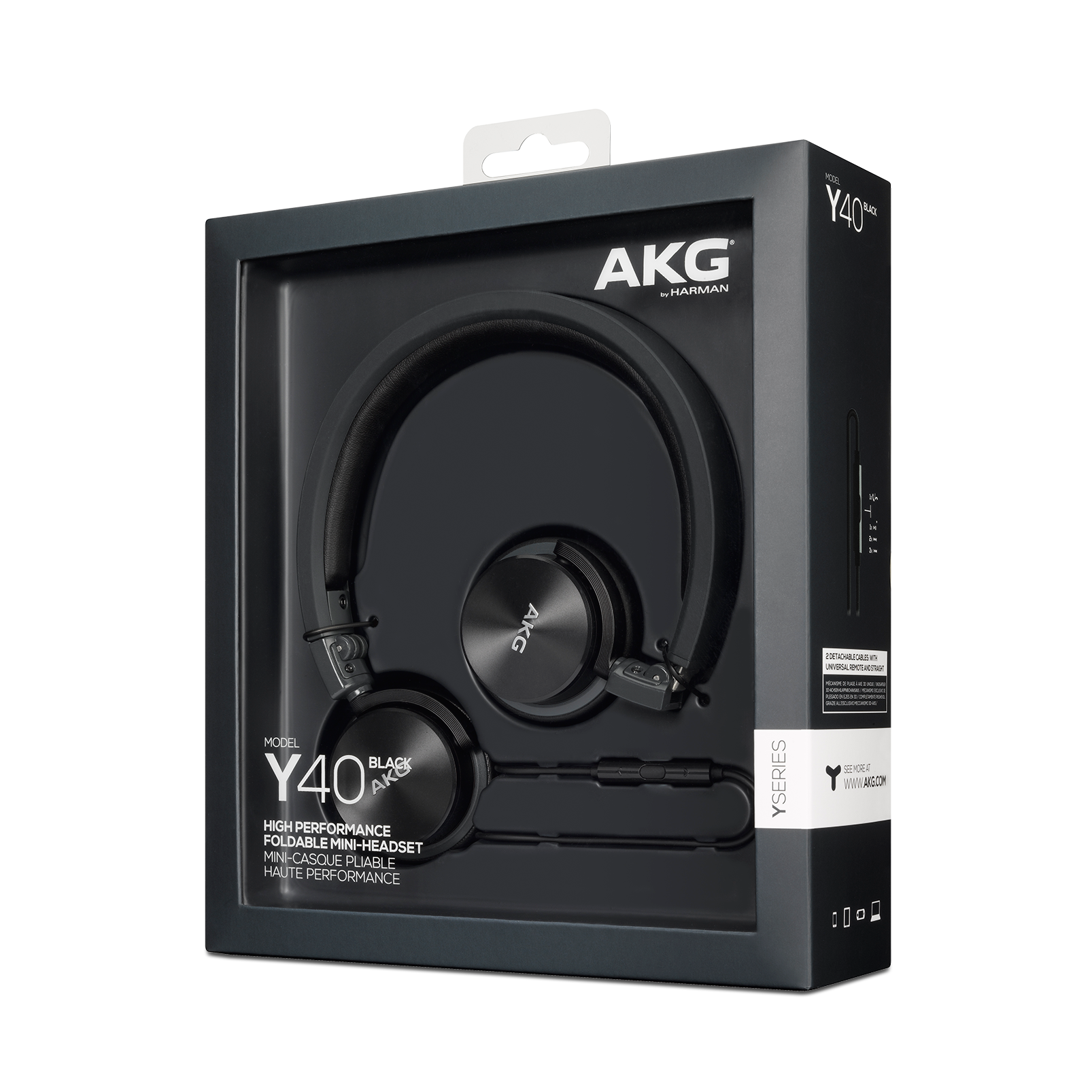 Y40 | Leistungsfähiger, faltbarer Kopfhörer mit integriertem Universal-Mikrofon und Fernbedienung
